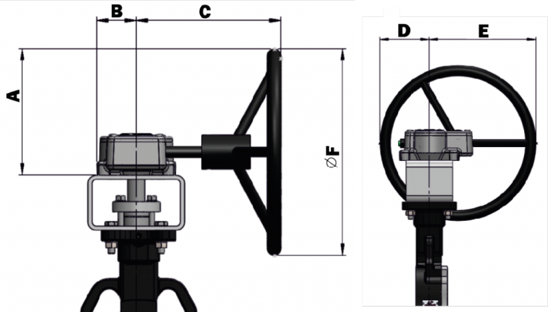 Triple offset butterfly valves Series 3E | ABO valve, s.r.o.